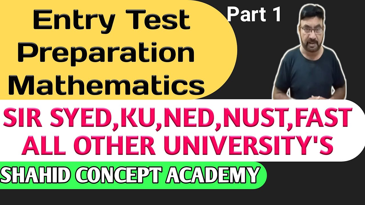 Entry Test preparation || 20 Years Solved Mathematics of Various ...
