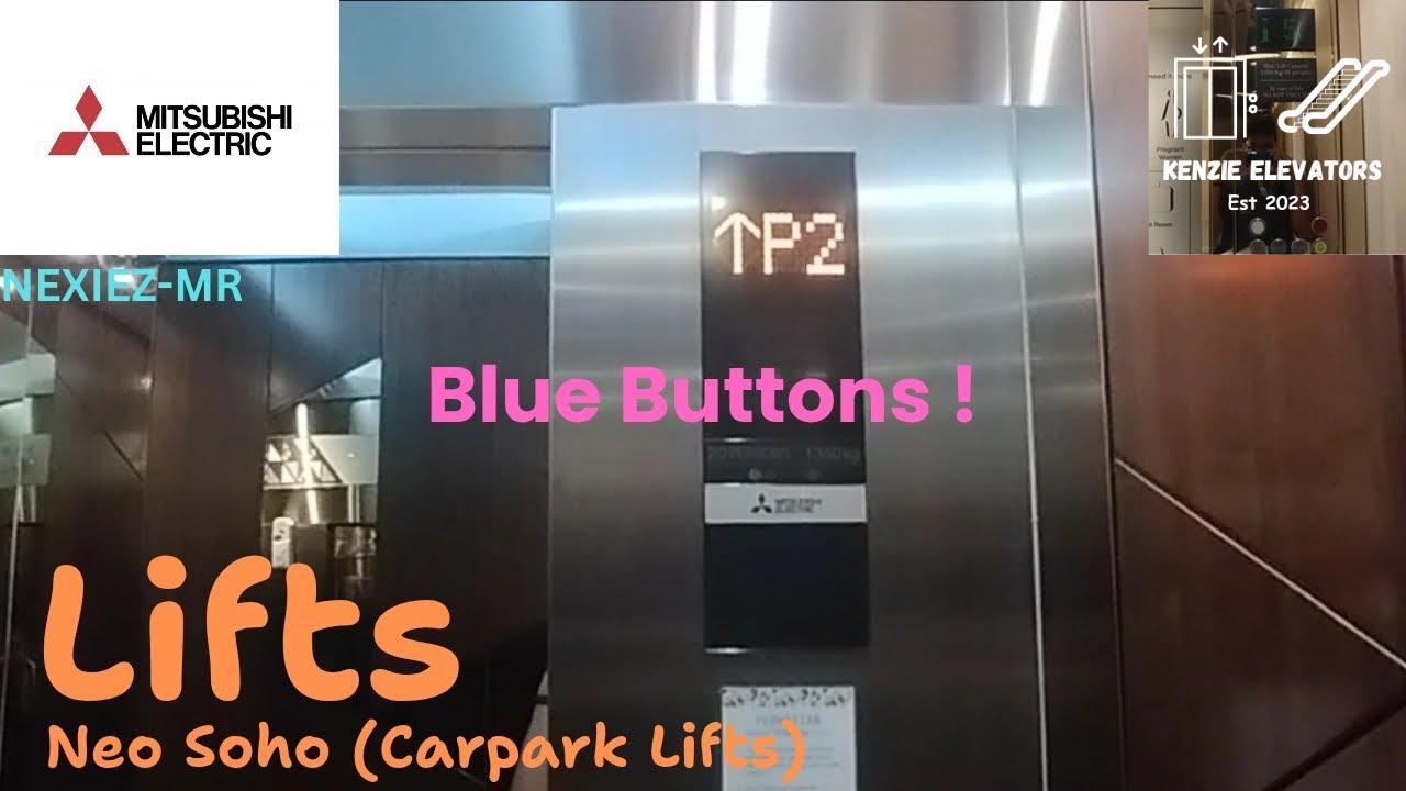 Mitsubishi NEXIEZ-MR Traction Elevator - Neo Soho , Jakarta [Carpark Lifts] - YouTube