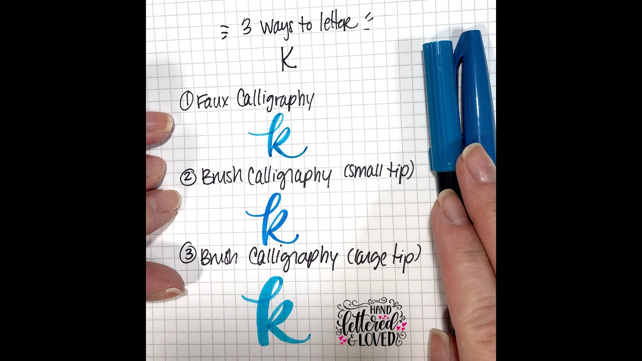 3 ways to draw the letter "k" - YouTube
