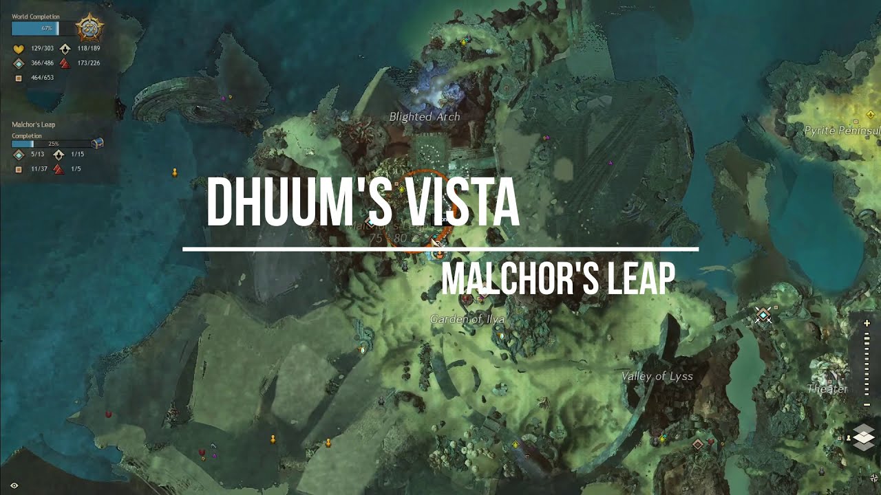 GW2 Dhuum vista (Blighted Arch) - Malchor's Leap - YouTube