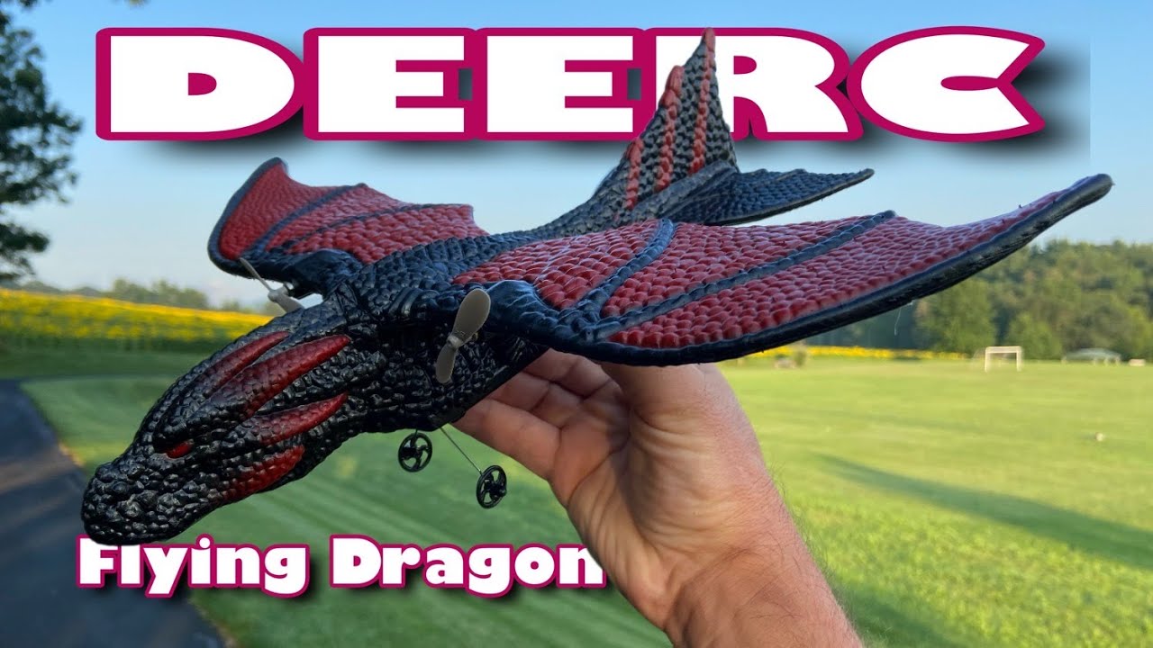 DEERC Z60 Flying Dragon - 2 Channel RC Plane - Very Cool & Easy To Fly ...