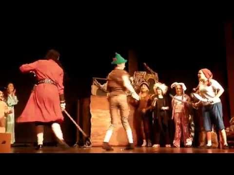 Unique Destiny - as Peter Pan - sword fighting scene - YouTube