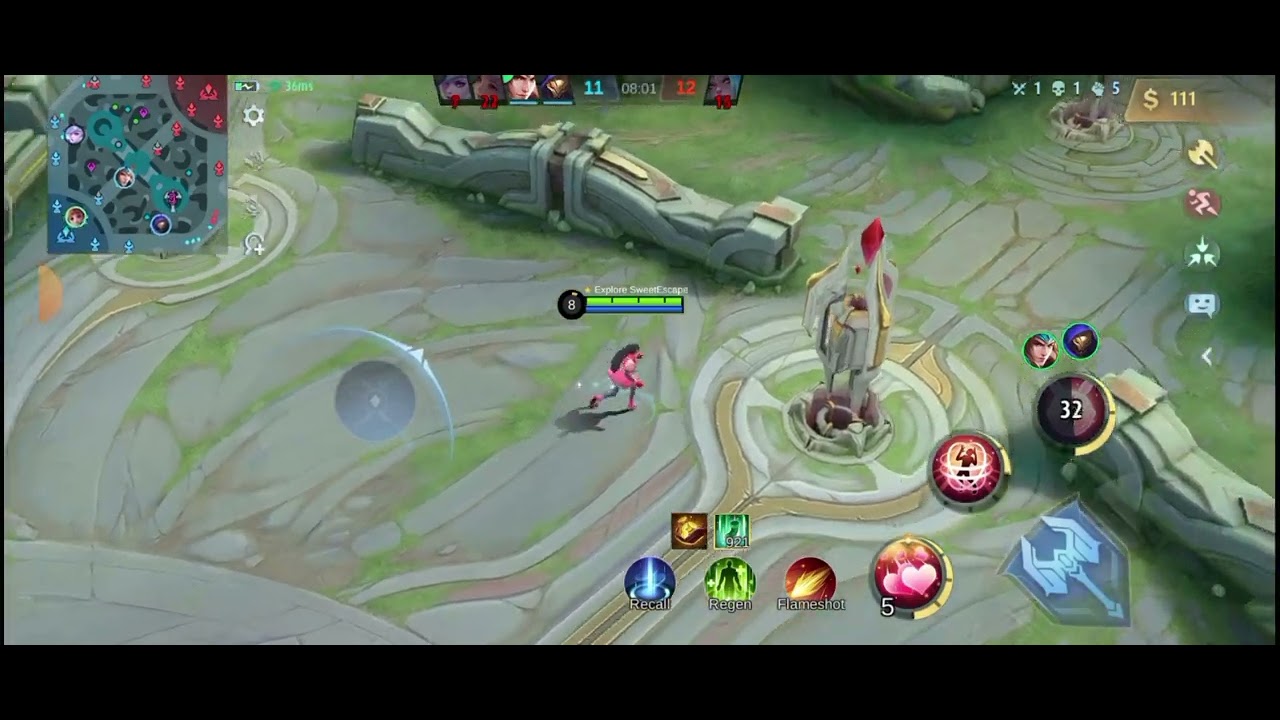 Angela MOBILE LEGEND tank built effect to support angela - YouTube