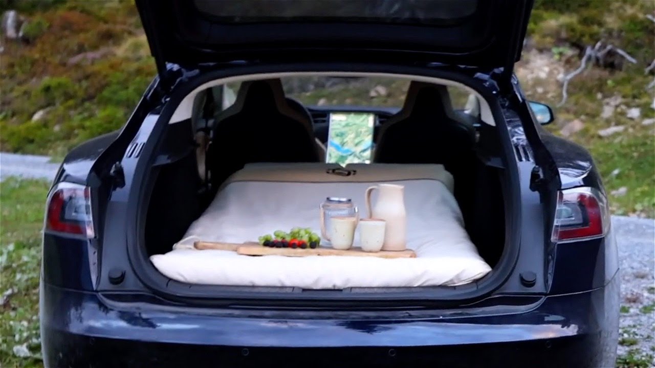 Tesla Car Camping Roadtrip with Roxxsaurous & DreamCase - YouTube