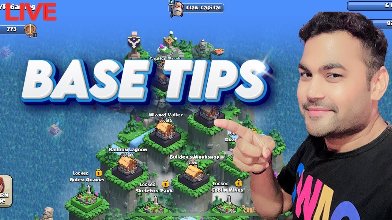 LIVE BASE VISIT | START NEW CLAN WAR | JOIN NOW | COC - YouTube