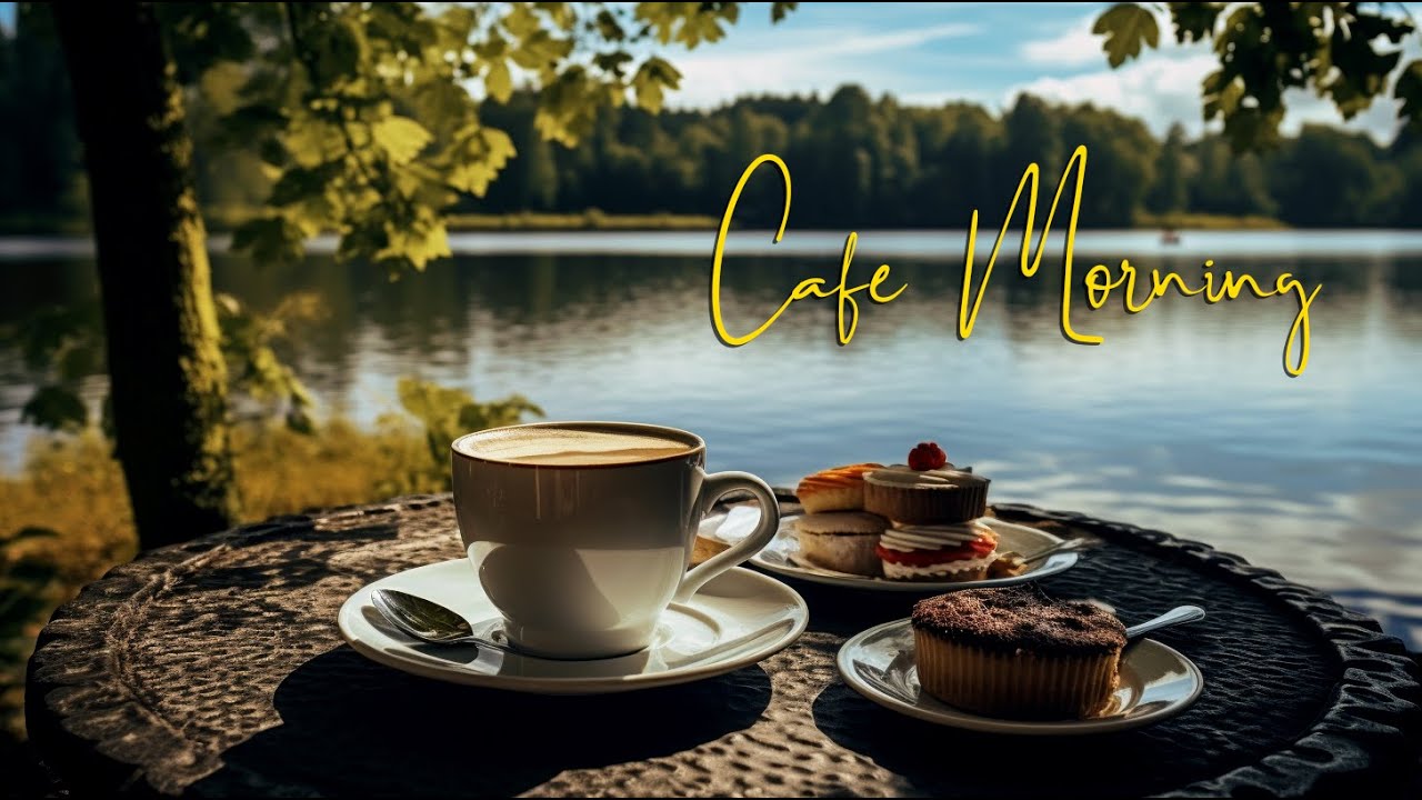 Weekend Cafe Lakeside Scenery Brings a Relaxing Feeling for Work - YouTube