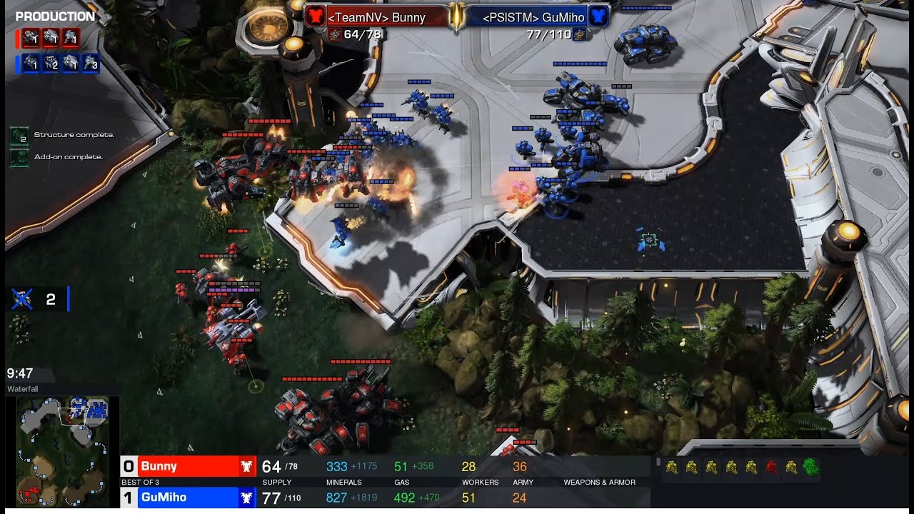 Starcraft II AfreecaTV Champions Cup 2022 Nov3 Bunny(T) v GuMiho(T ...
