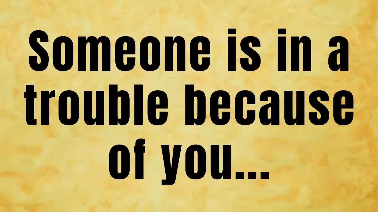 🔴 Someone is in a trouble because of you ｜ God message today - YouTube