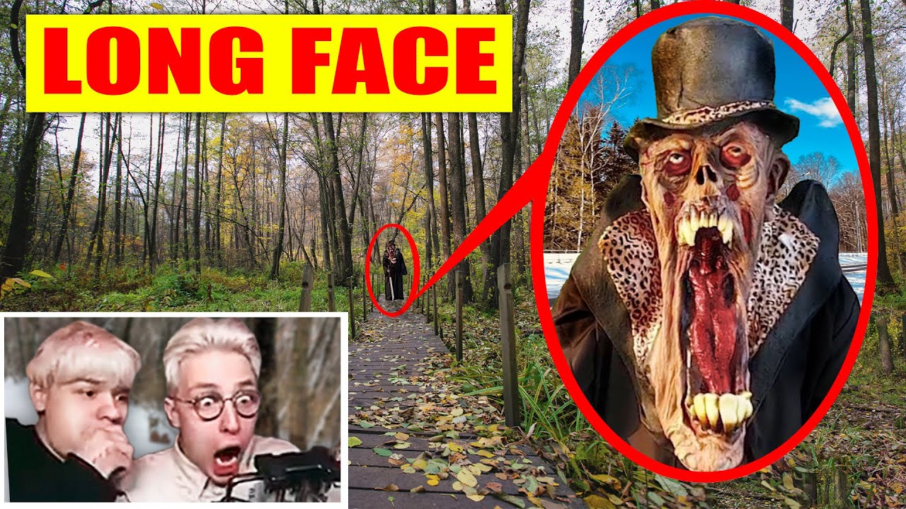 DRONE catches LONG FACE the Demon Following Us in The Forest !! *we saw ...