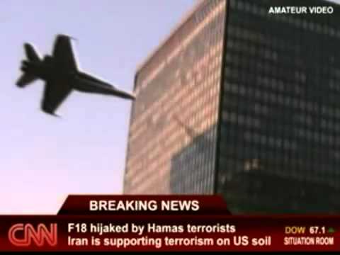 Airplane crash into the building 飞机撞上建筑物 - YouTube