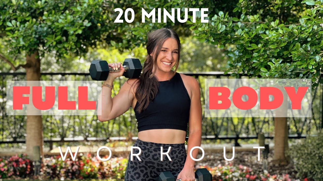 20 MINUTE FULL BODY DUMBBELL WORKOUT [Strength Training] - YouTube