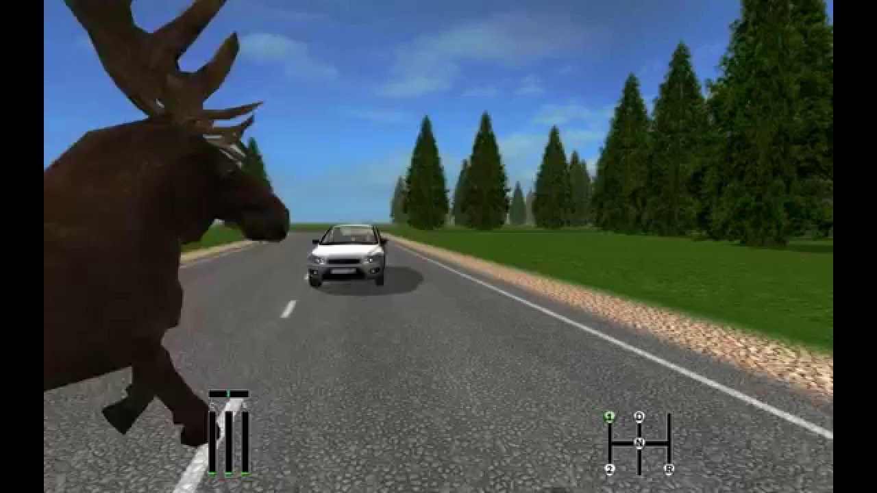 3D Drive Megapolis - Custom Car Game/Simulation - moose on the road ...