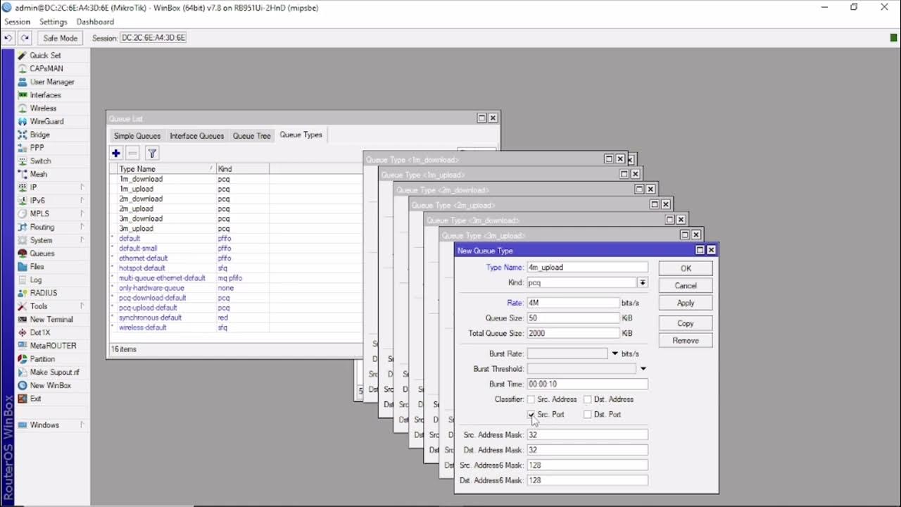 How to control Bandwidth in Mikrotik router using PCQ and Simple Queues - YouTube