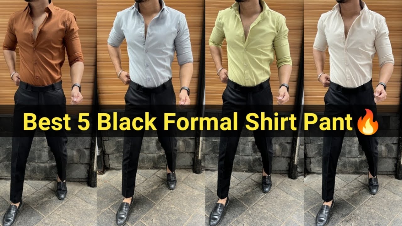 Best 5 Black Formal Shirt Pant best-5-black-formal-shirt-pant