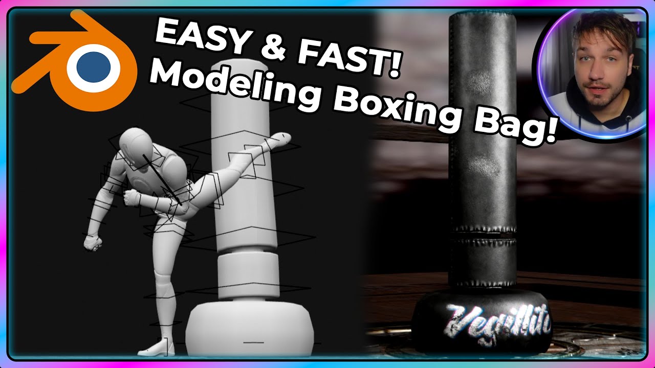How to Make a Boxing Bag (3D Modeling Tutorial) - YouTube
