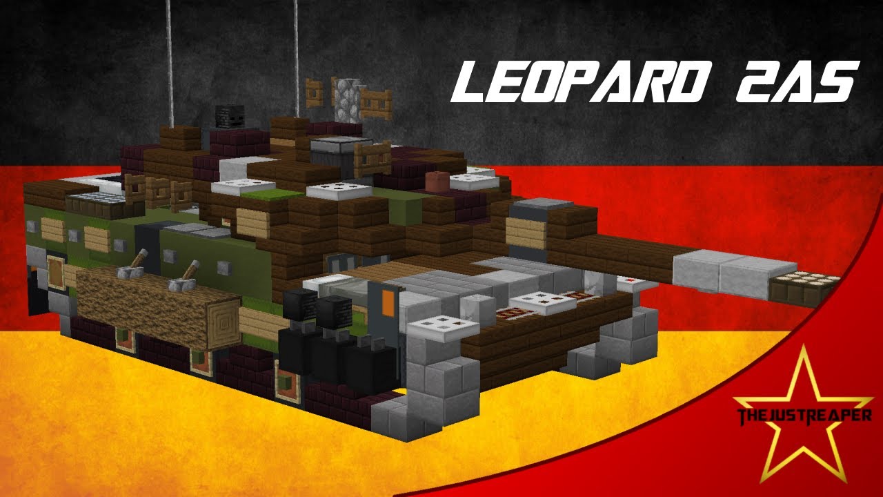 Minecraft Modern Warfare Build Tutorial: Leopard 2A5 - YouTube