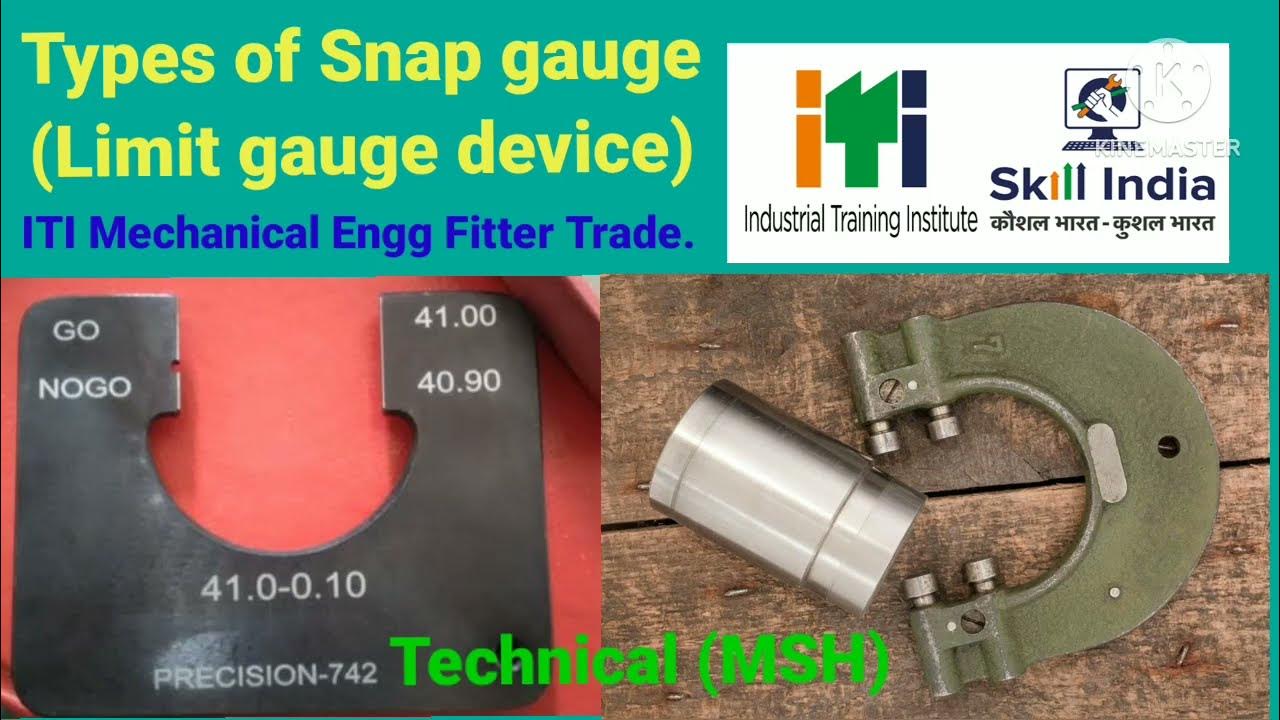 Types of Snap gauge||Limit gauge||Progressive/thread/adjustable Snap gauge||ITI FITTER All Mech ...