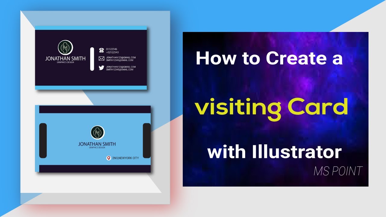 How to create a visiting card in illustrator,খুব সহজে বিজনেস কার্ড করুন ...