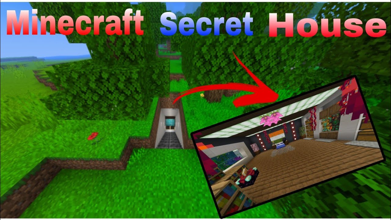 How to build SECRET BASE in MINECRAFT PE Easy!! - YouTube
