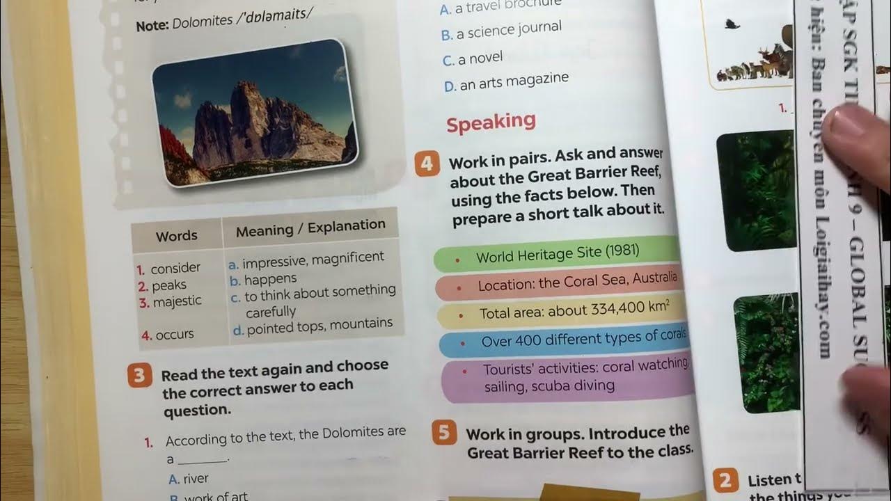 Skills 1 - Unit 7. Natural wonders of the world - Tiếng Anh 9 Global ...