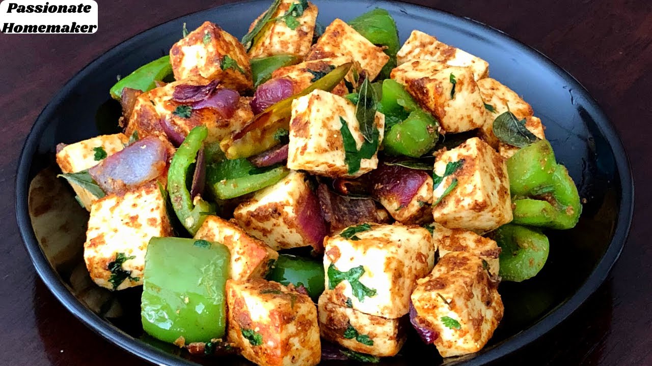 Paneer Pepper Fry - Paneer Butter Pepper Fry - Paneer Pepper Dry-Quick ...
