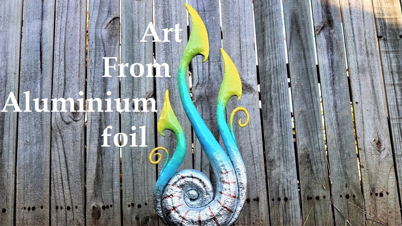 How to Make an Abstract Art Sculpture from Aluminum Foil