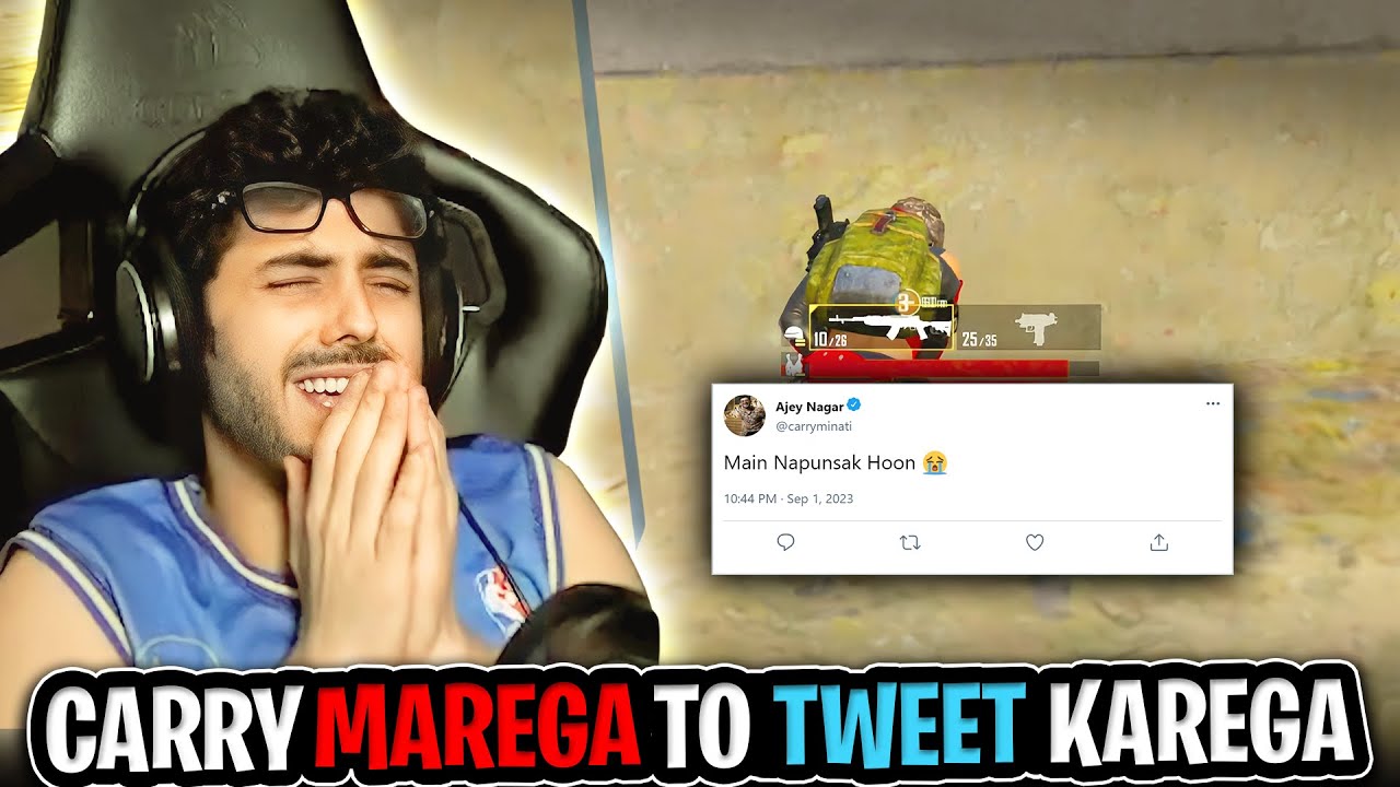 Carryminati BGMI Game Challenge Highlight - YouTube