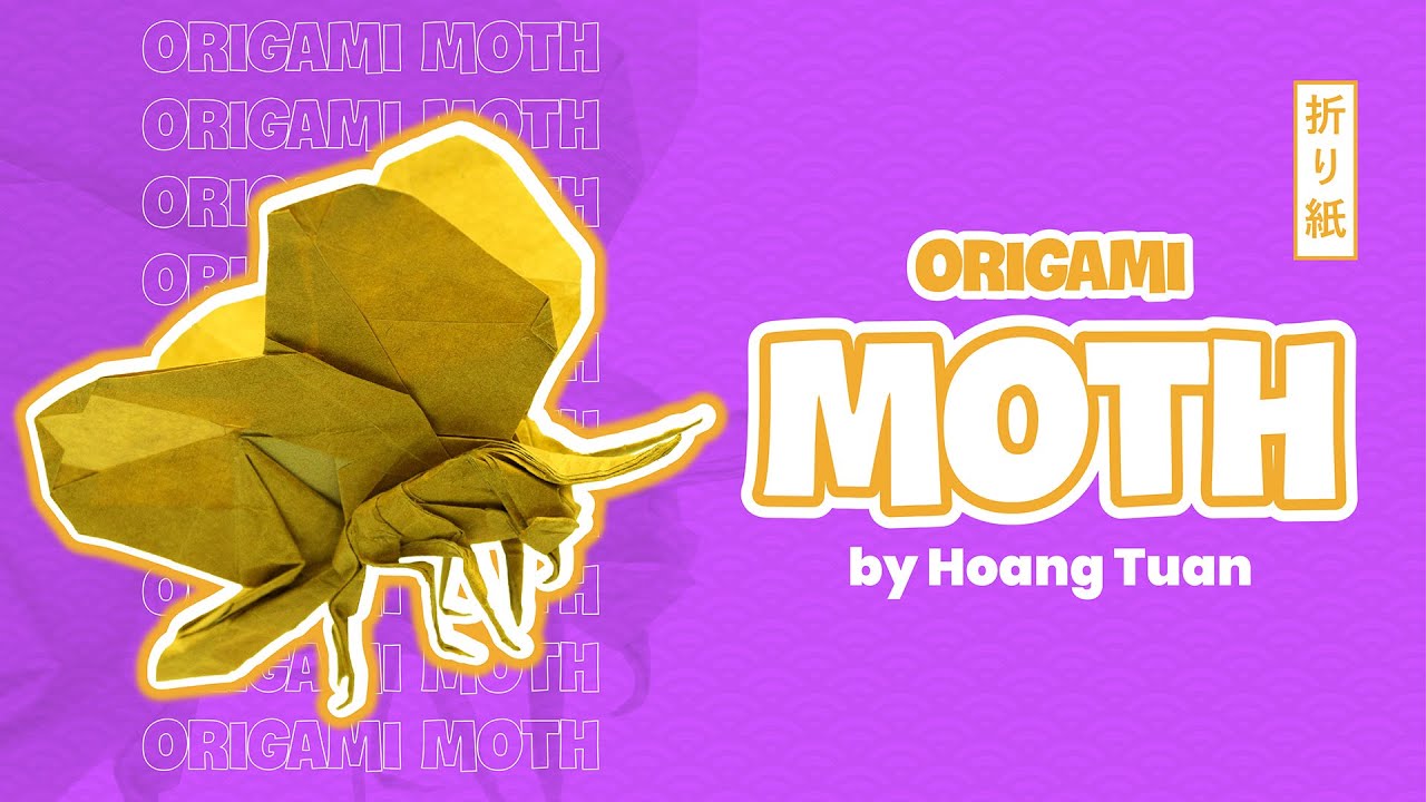 How a complex origami moth was made.. - YouTube