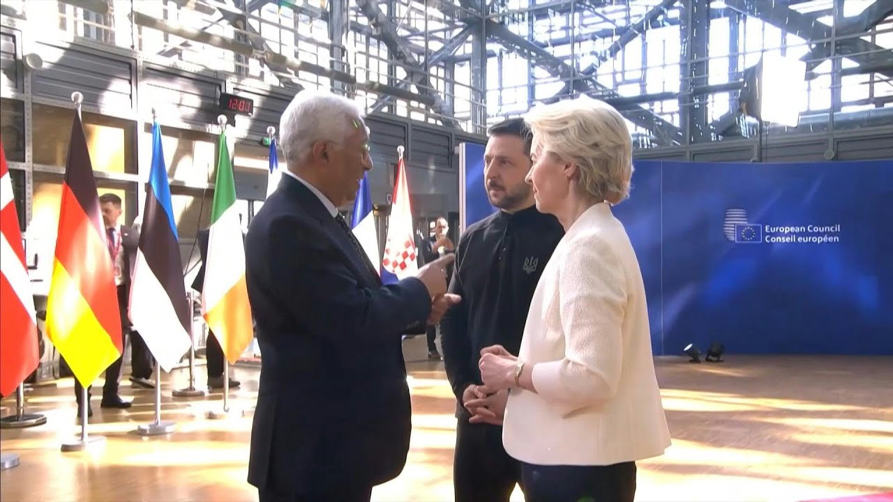 Leaders arrive for emergency meeting of EU 27 to discuss Ukraine and ...