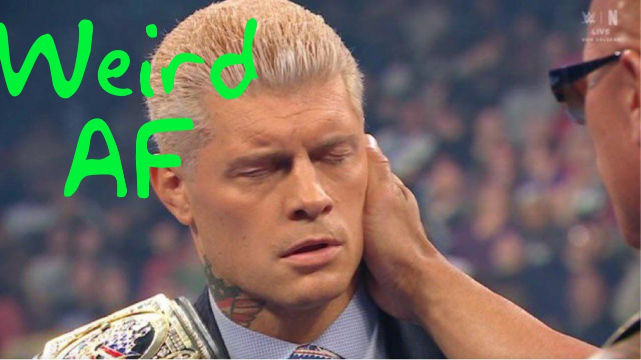 The Rock And Cody Rhodes Get FREAKY On WWE SmackDown! - YouTube