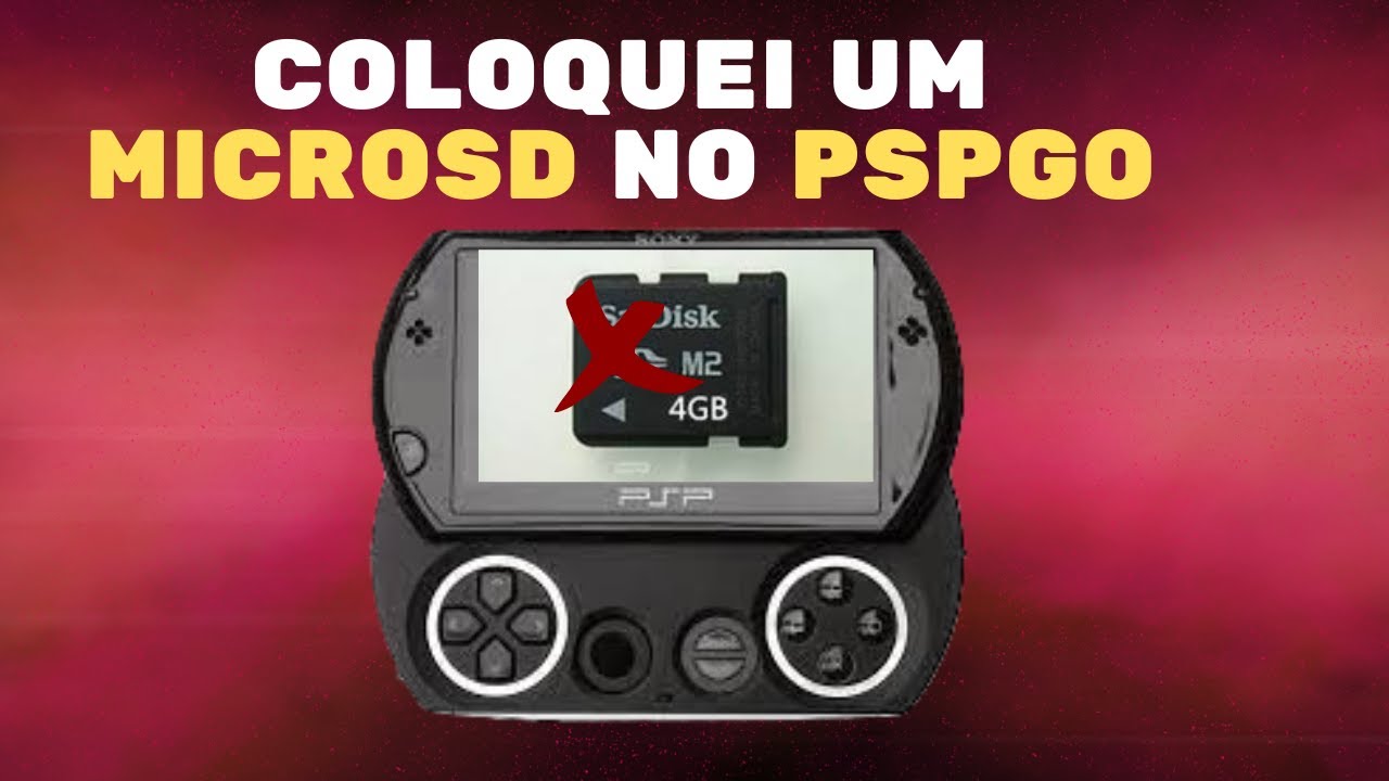 COLOQUEI um MicroSD de 128GB no PSP Go - YouTube