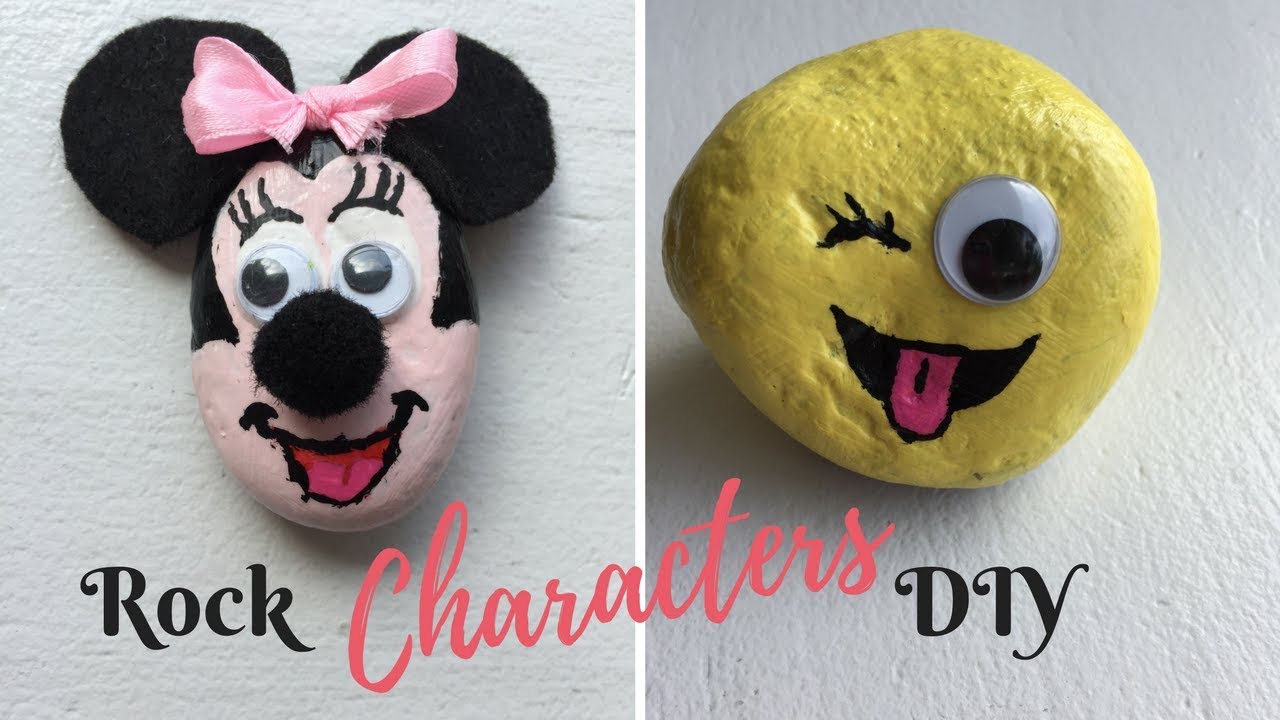 DIY ROCK ART CHARACTERS - YouTube