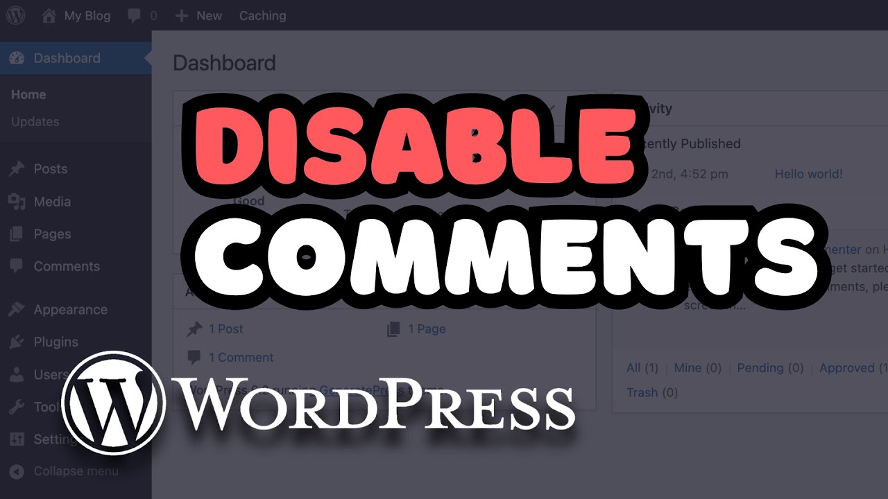 How To TURN OFF WordPress Comments Blog Posts Pages Disable how-to-turn-off-wordpress-comments-blog-posts-pages-disable