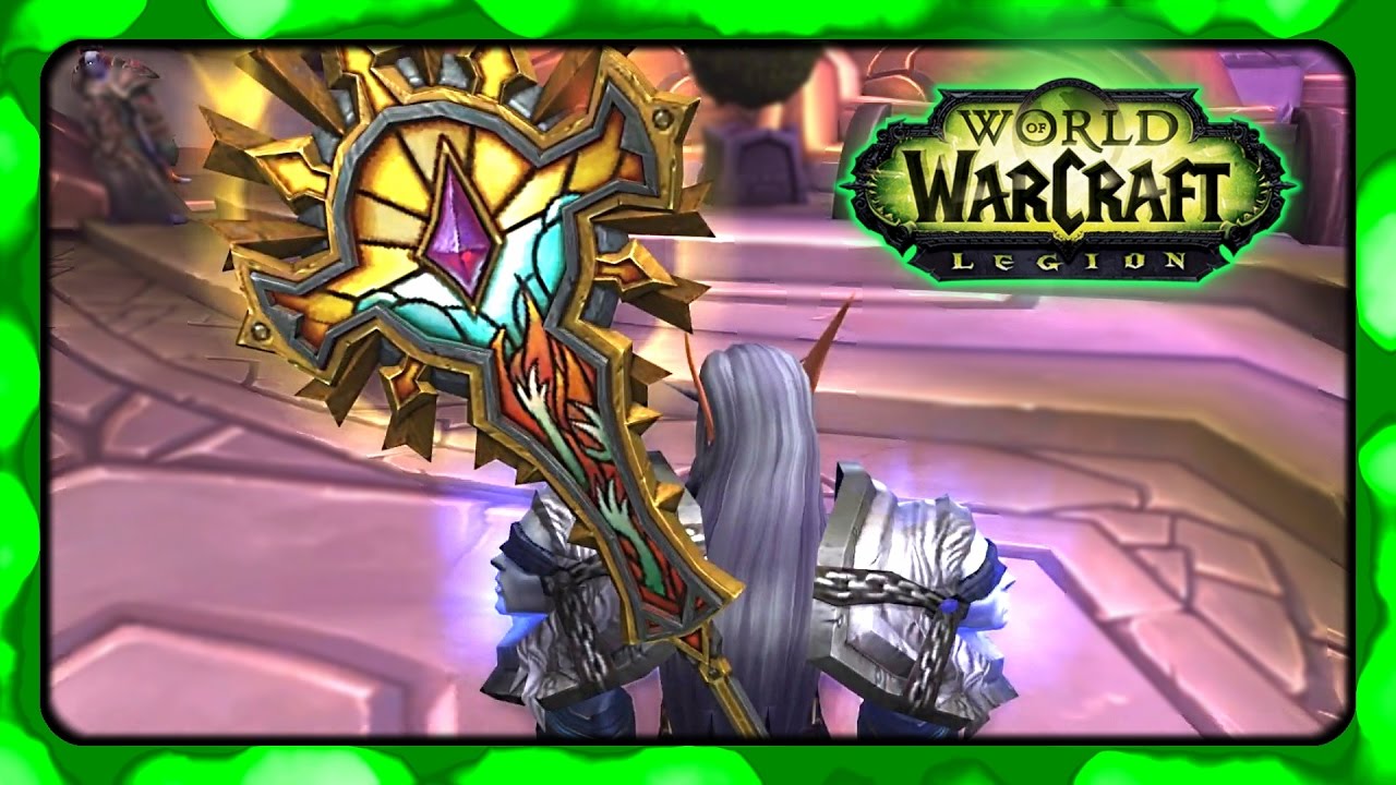 WOW Legion 🌟 Priest Order Hall Campaign Artifact Appearance - YouTube