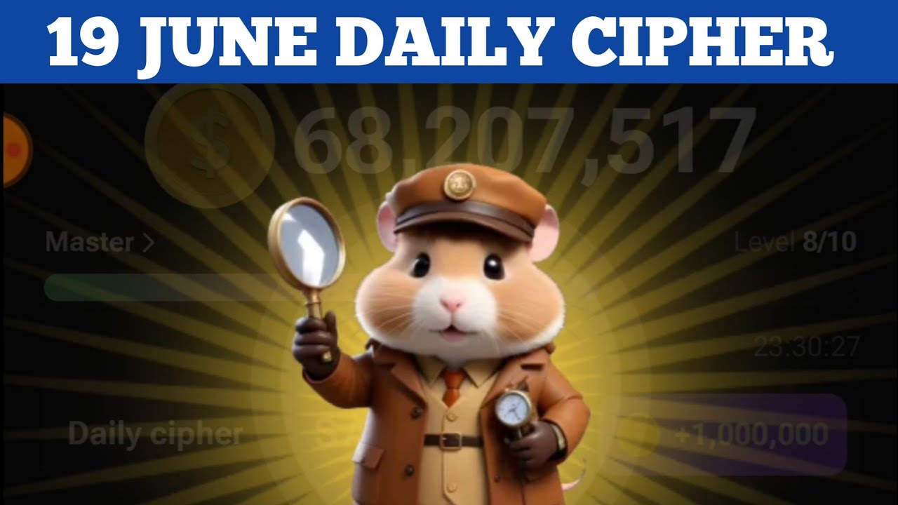 Daily Cipher Today l 19 JUNE TODAY daily Cipher l Hamster Combat daily ...