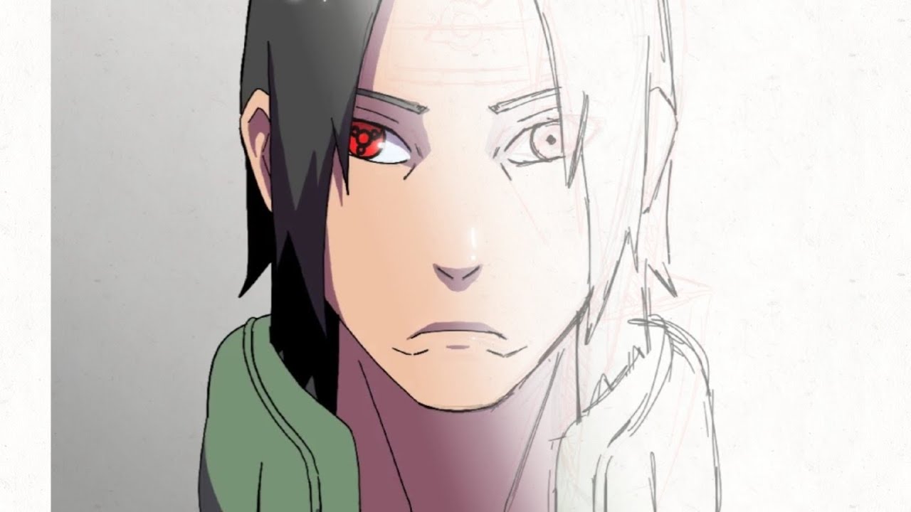 Drawing over anime face guidelines (flipaclip time-lapse) - YouTube