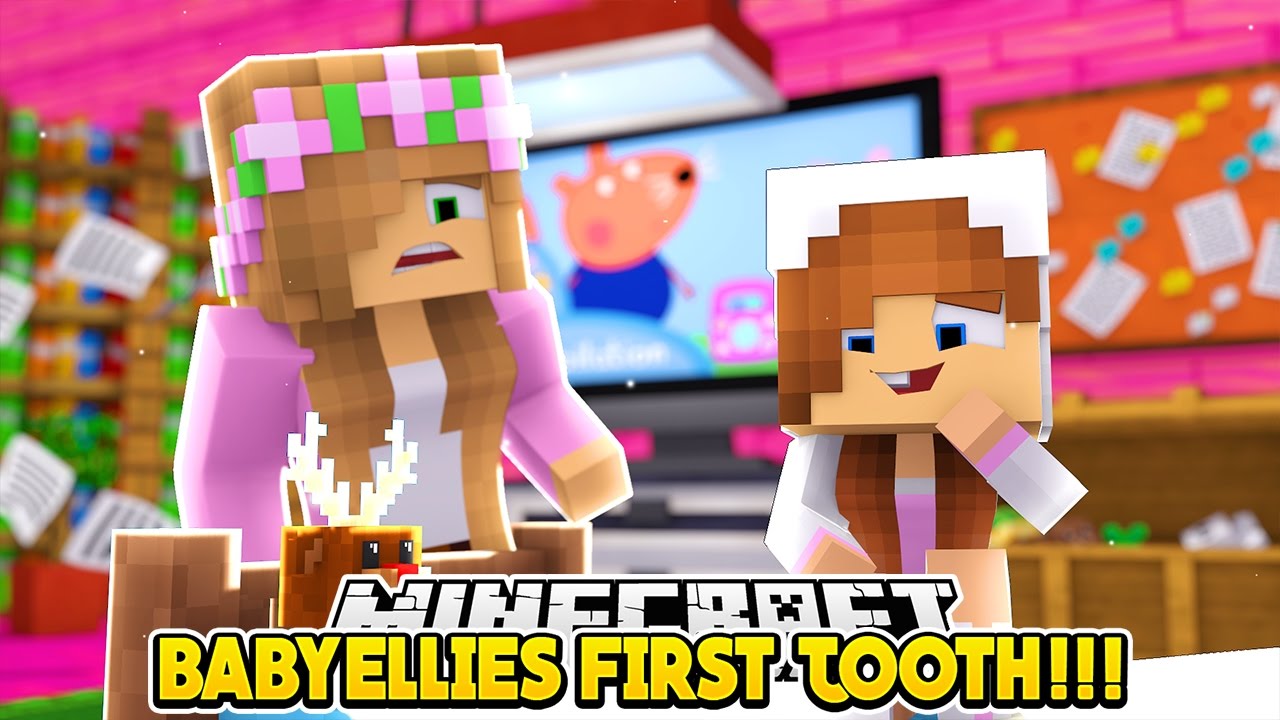 BABY ELLIES FIRST TOOTH!!! - Minecraft Little Club Adventures - YouTube