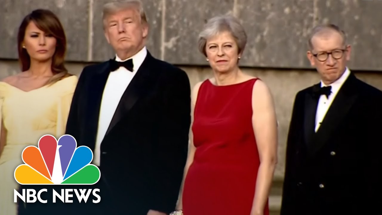 President Donald Trump Greeted With British Pomp And Ceremony | NBC ...