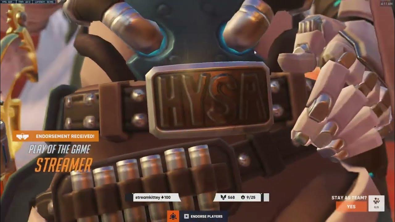 Potg Gale Cassidy Season 10 Top 500 Gameplay Overwatch 2 Youtube