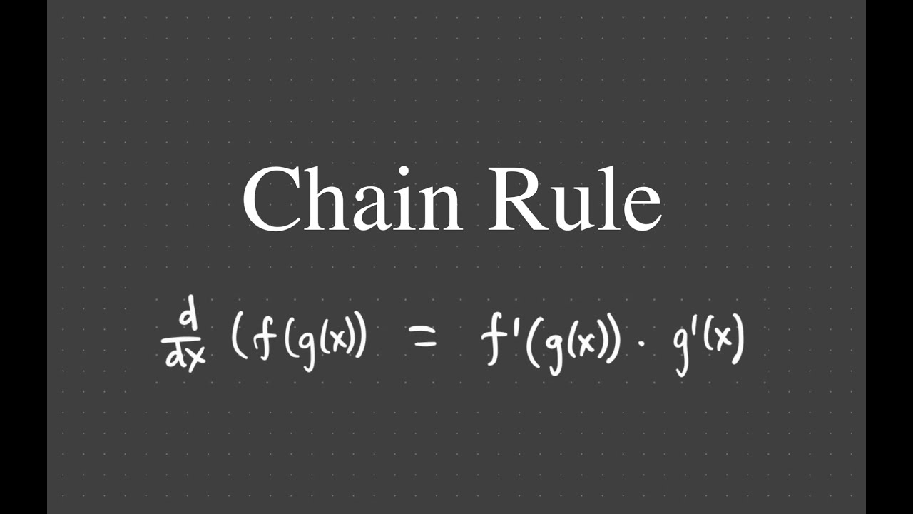 Calculus Series: Chain Rule - YouTube