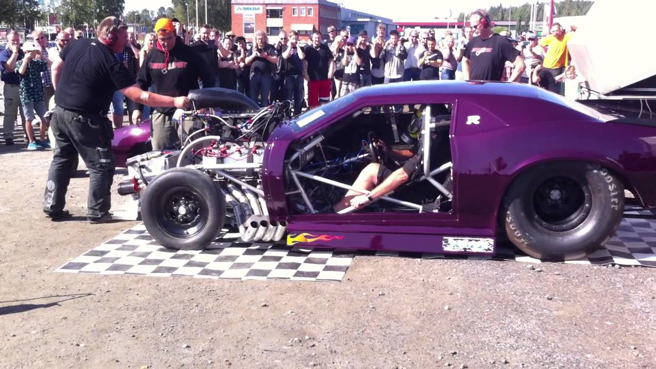 Pro mod camaro with supercharged hemi - YouTube