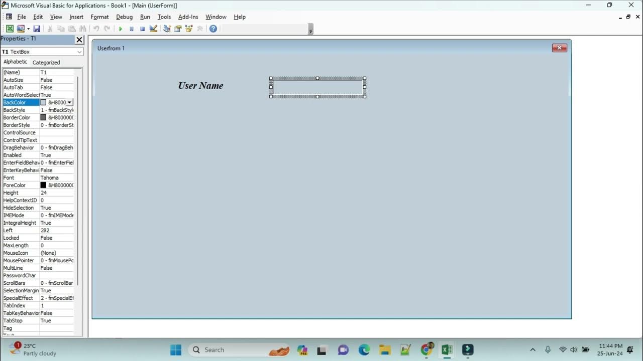 Vba User Form Textbox Properties Part 4 Vba Youtube