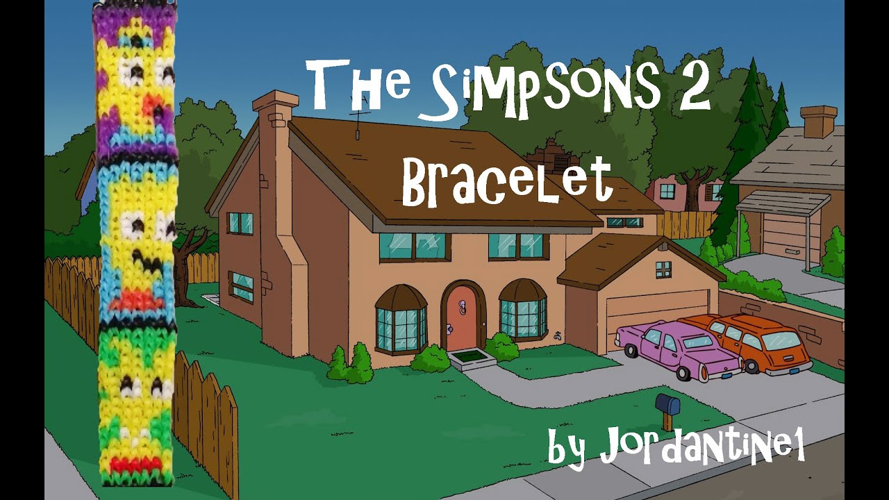 New Simpsons 2 Bracelet Grid Pattern - Alpha Loom / Rainbow Loom ...