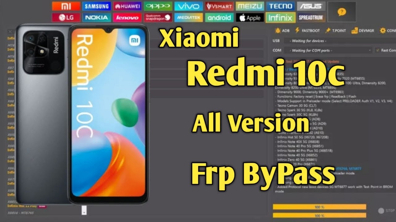 Xiaomi Redmi 10c Frp Bypass All Version - YouTube
