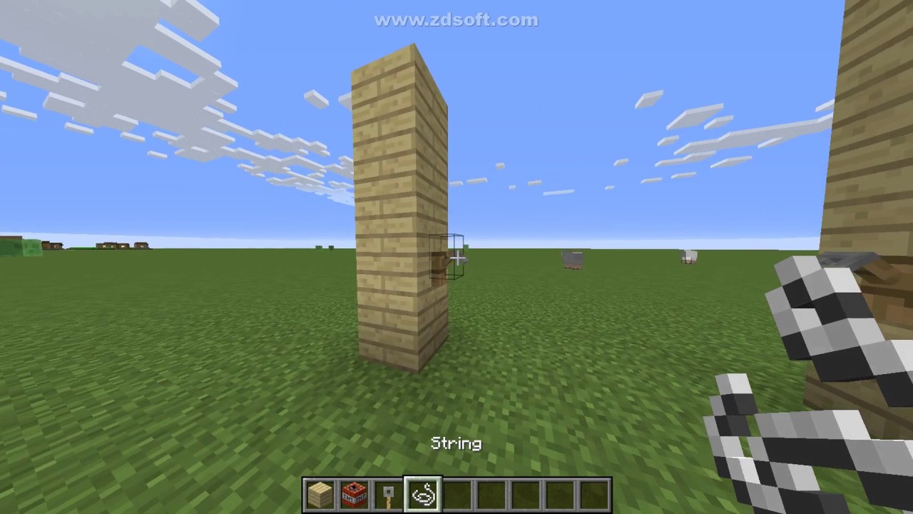how to create a tripwire trap in MineCraft - YouTube