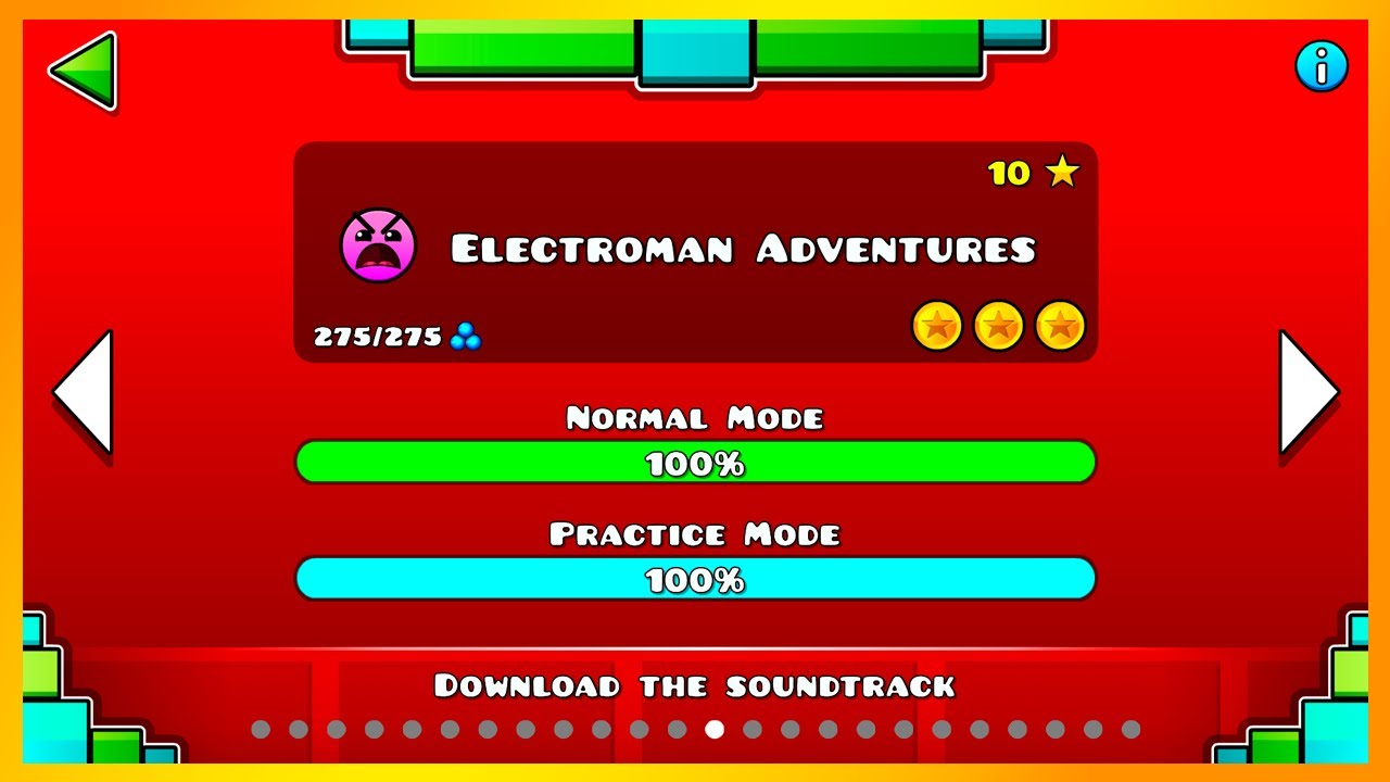 Geometry Dash 2.2 – “Electroman Adventures” 100% Complete [All Coins ...