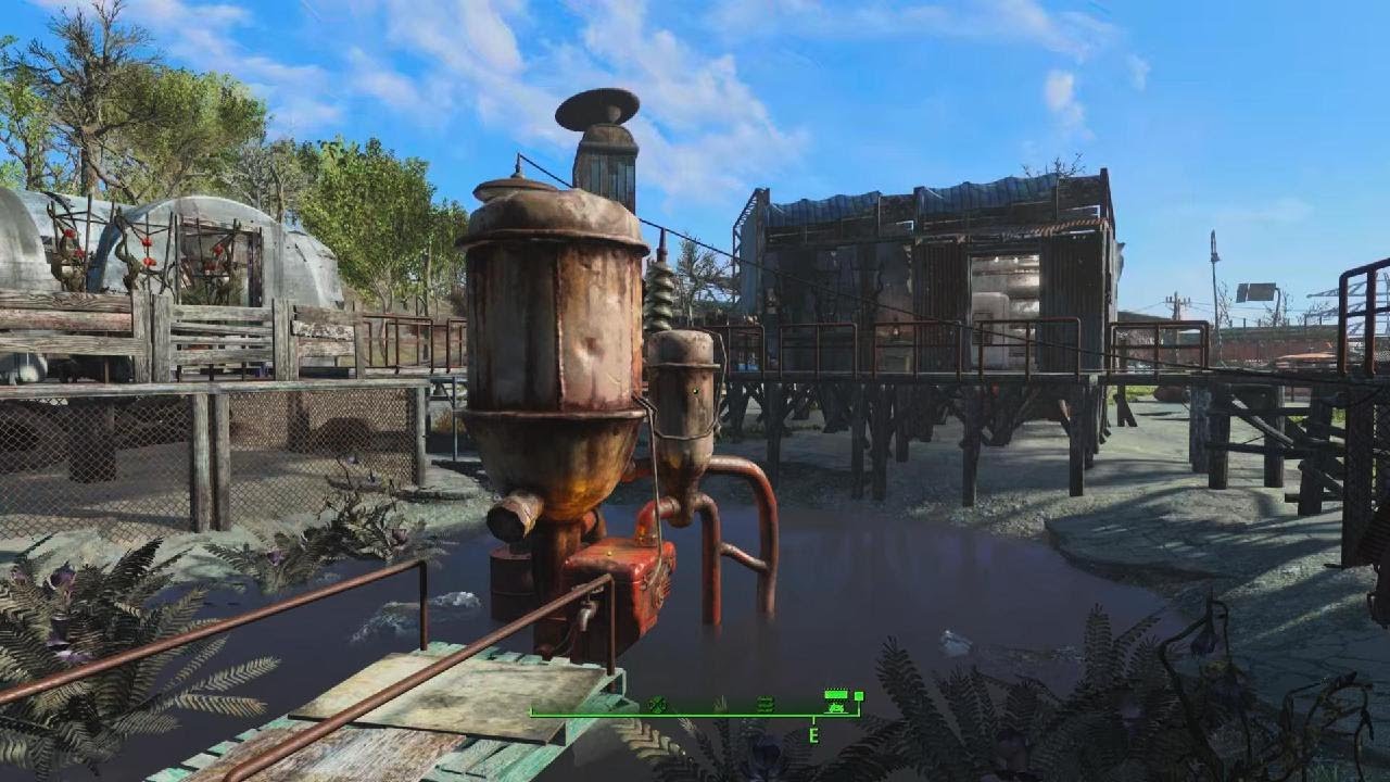 Fallout 4 - Colony of the Puddle WIP - Starlight Drive In - YouTube