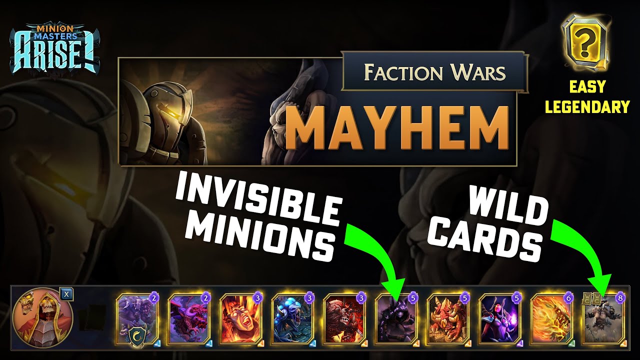 Minion Masters Mayhem - Faction Wars - 12 Wins - Easy Legendary ...