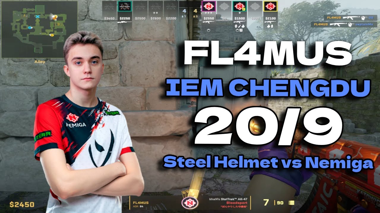 CS2 POV Nemiga FL4MUS (20/9) vs Steel Helmet (Ancient) IEM Chengdu 2024 - YouTube