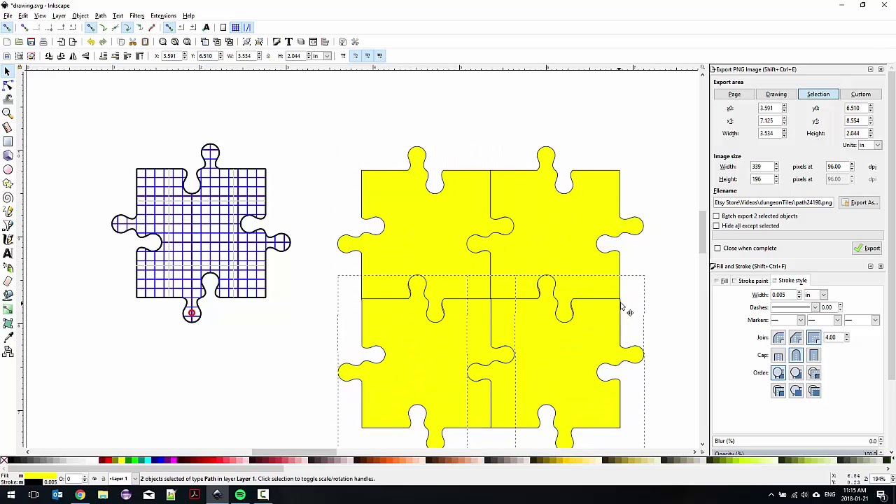 How to Make Dungeon Tiles with Inkscape - YouTube